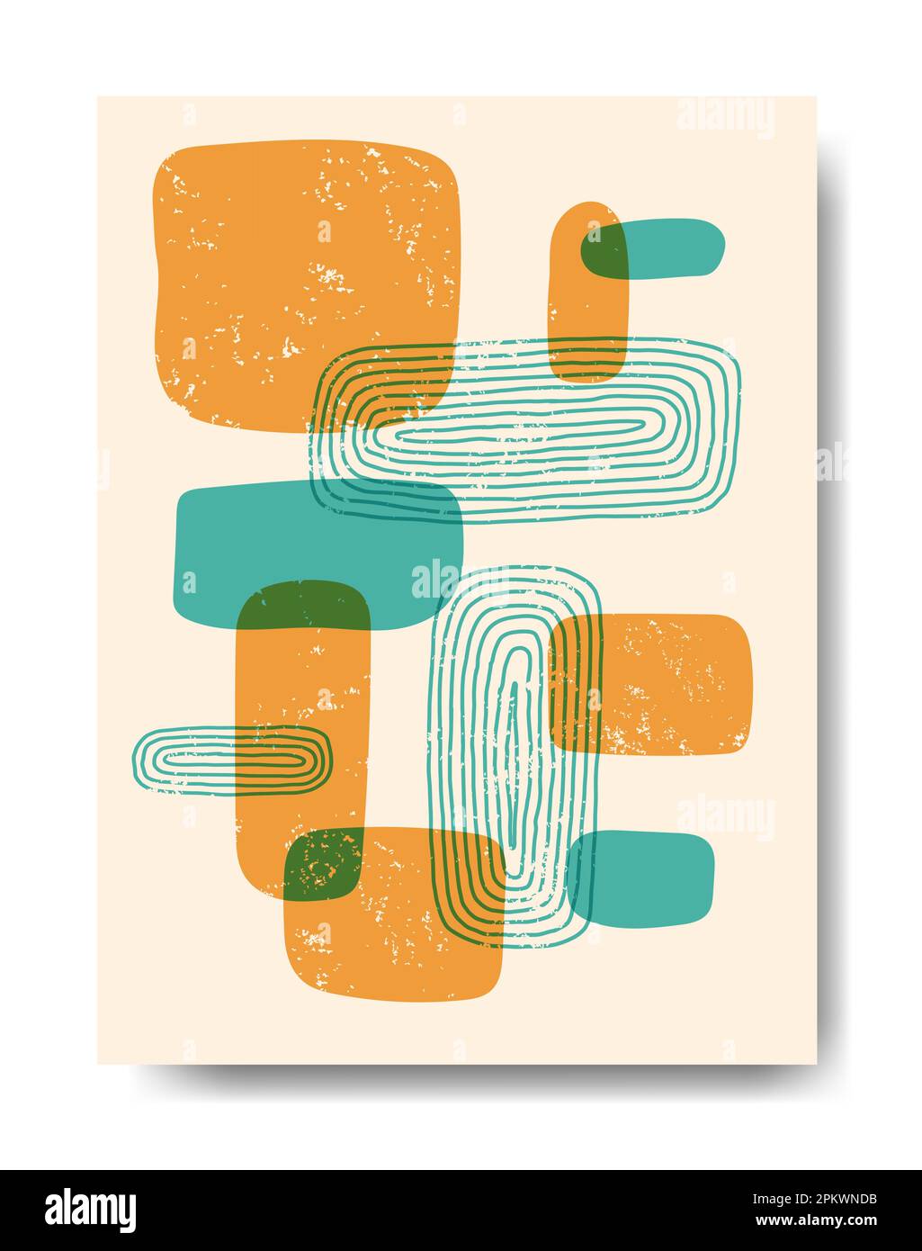 Poster with abstract geometric patterns Stock Vector Image & Art - Alamy