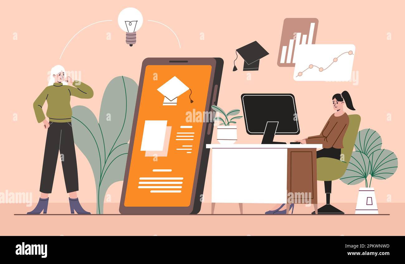 Woman trained through online course hi-res stock photography and images ...