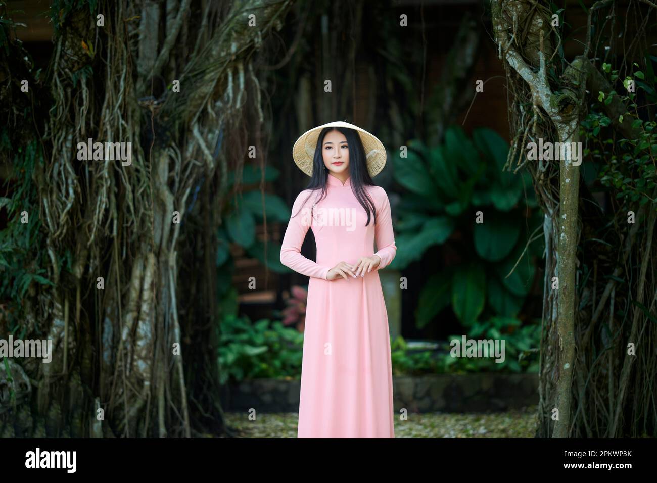 Ho Chi Minh city, Viet Nam: Portrait of a Vietnamese girl wearing a ...