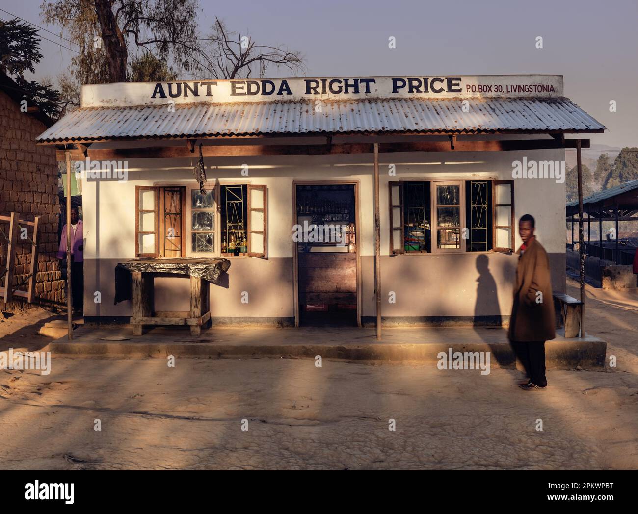 A small trading store in the mission village of Livingstonia gets the ...