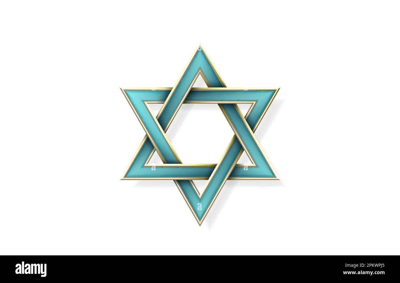 Star David sign icon, Jewish Israeli religious symbol. Vector ...