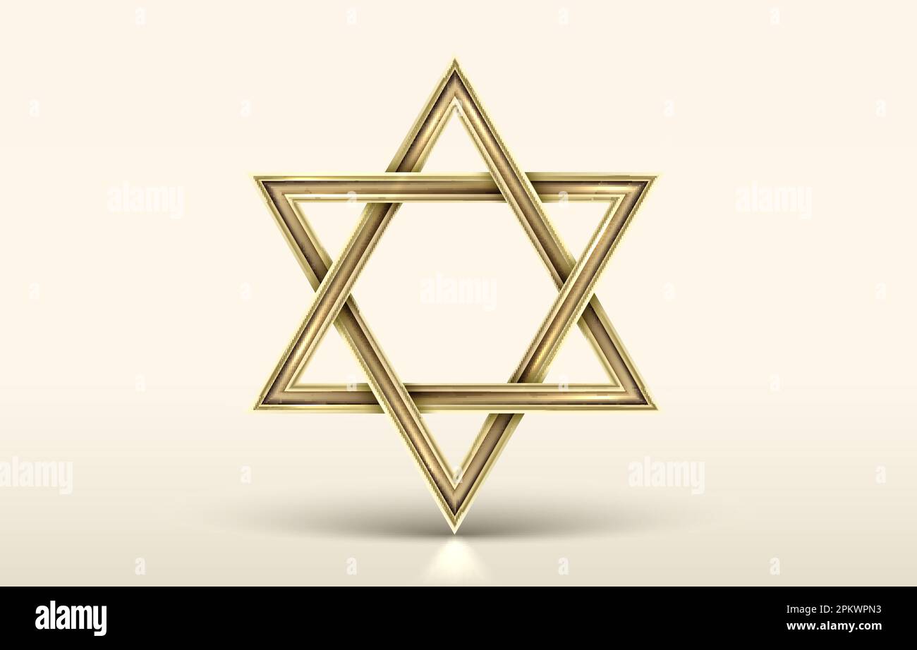 Star David sign icon, Jewish Israeli religious symbol. Vector ...