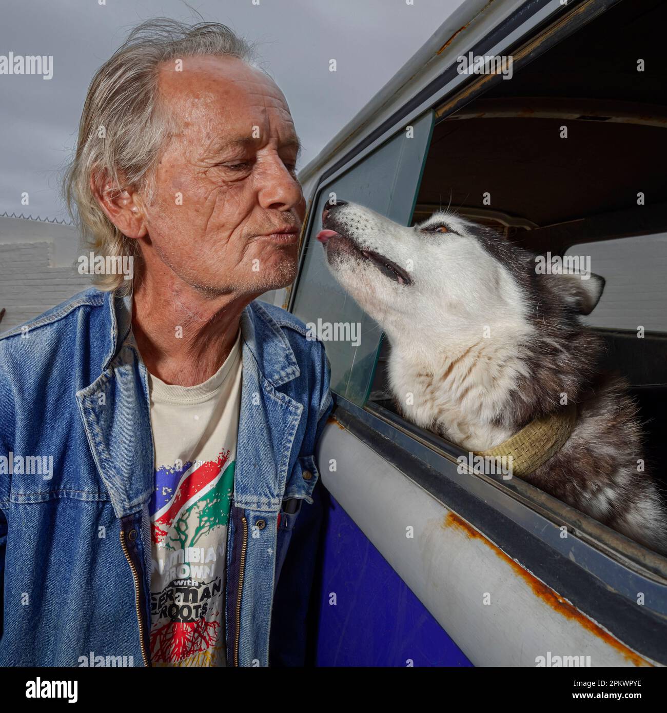 German spreaking and tourist boat operator, Heiko Metzger, stands with ...