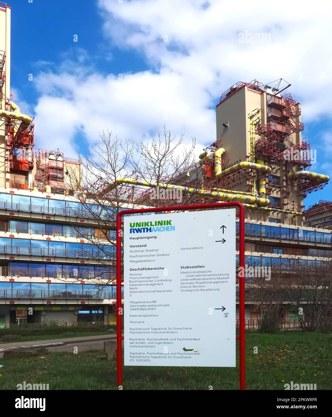 Main hospital building of University RWTH in Aachen Germany Stock Photo ...