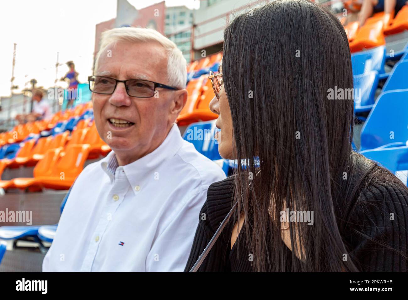 Port F.C. supporters and spectators at Thai football league match at ...