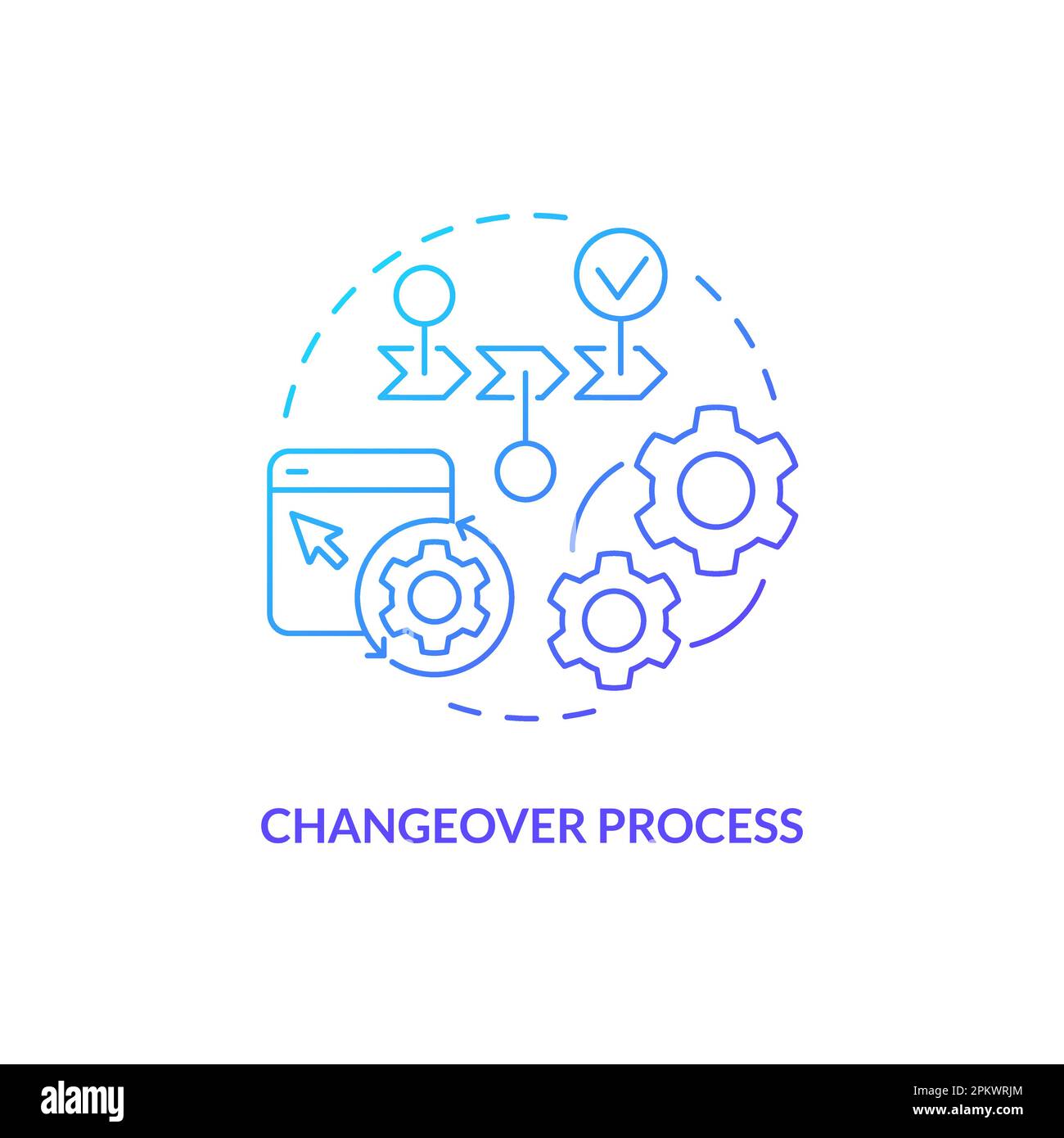 Changeover process blue gradient concept icon Stock Vector Image & Art ... Changeover process blue gradient concept icon Stock Vector Image & Art ...