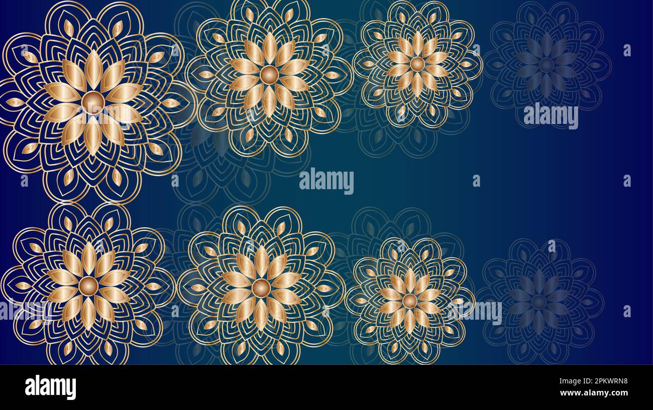 luxurious golden flower background design Stock Photo - Alamy