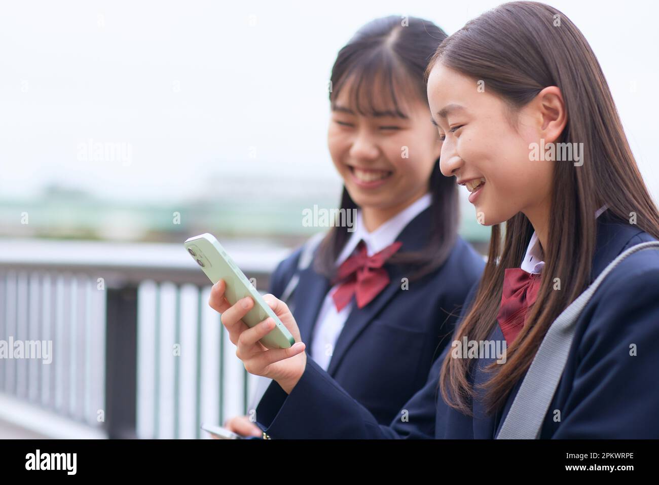 Japanese high school students wearing uniform Stock Photo - Alamy