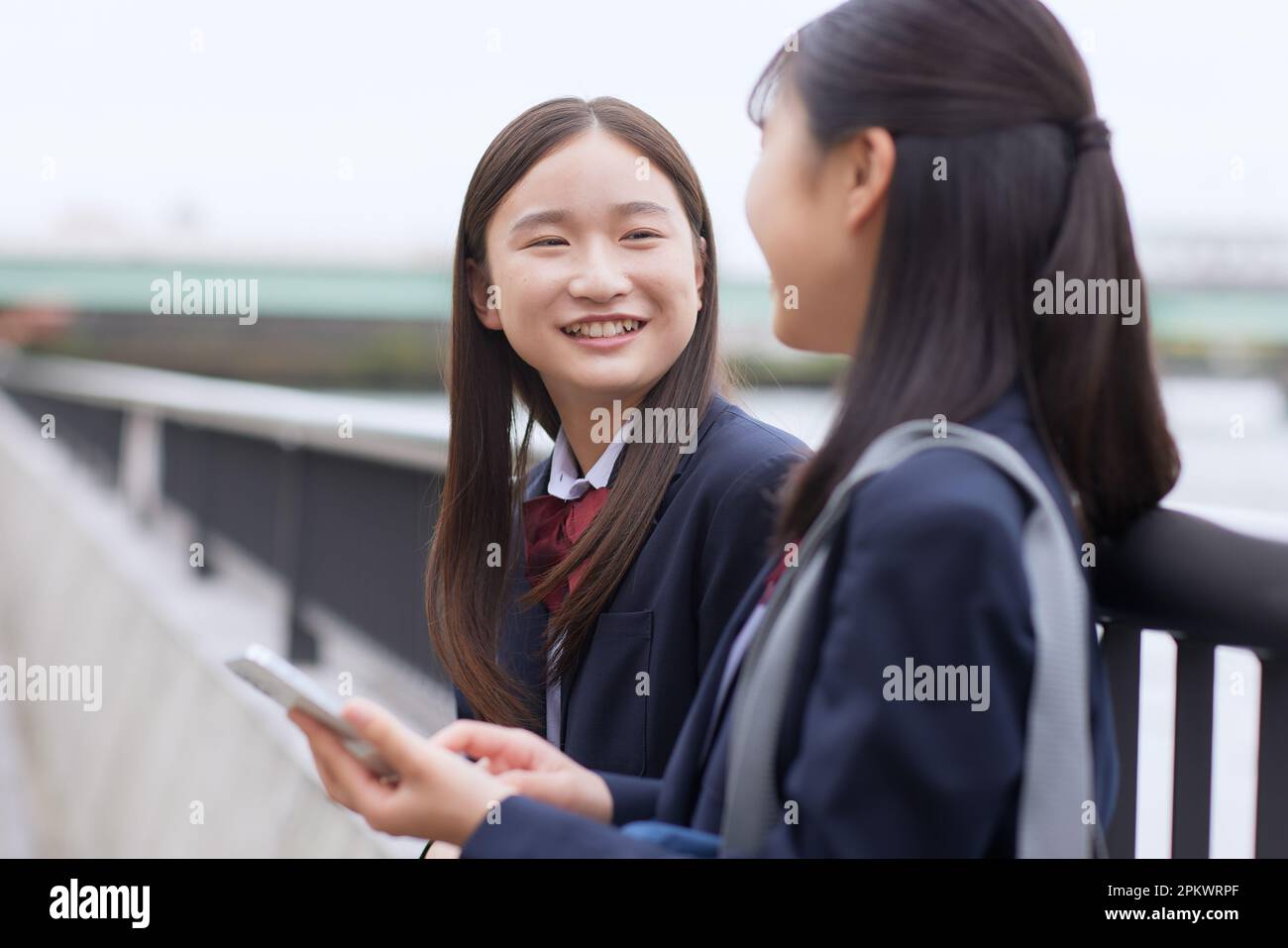 Japanese high school students wearing uniform Stock Photo - Alamy