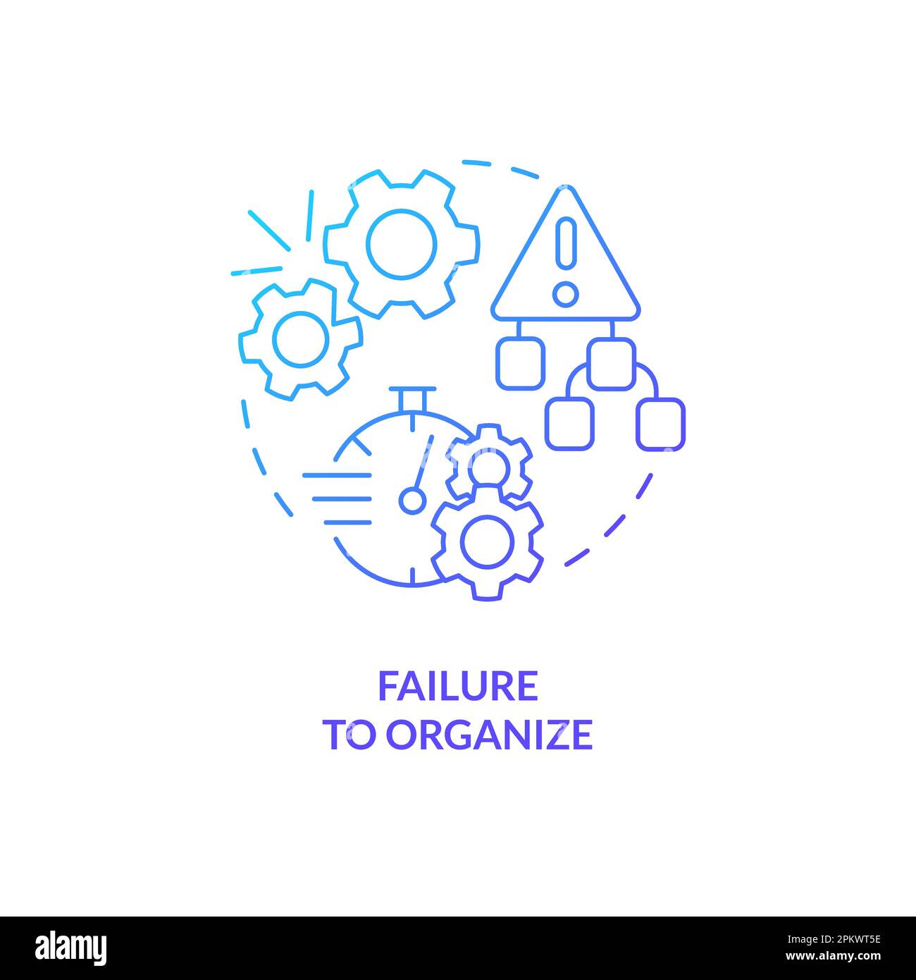 Failure to organize blue gradient concept icon Stock Vector Image & Art ... Failure to organize blue gradient concept icon Stock Vector Image & Art ...