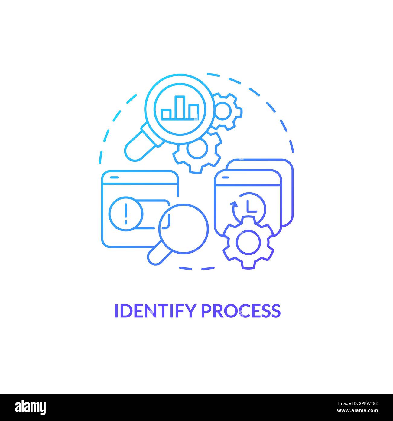 Identify process blue gradient concept icon Stock Vector Image & Art ... Identify process blue gradient concept icon Stock Vector Image & Art ...