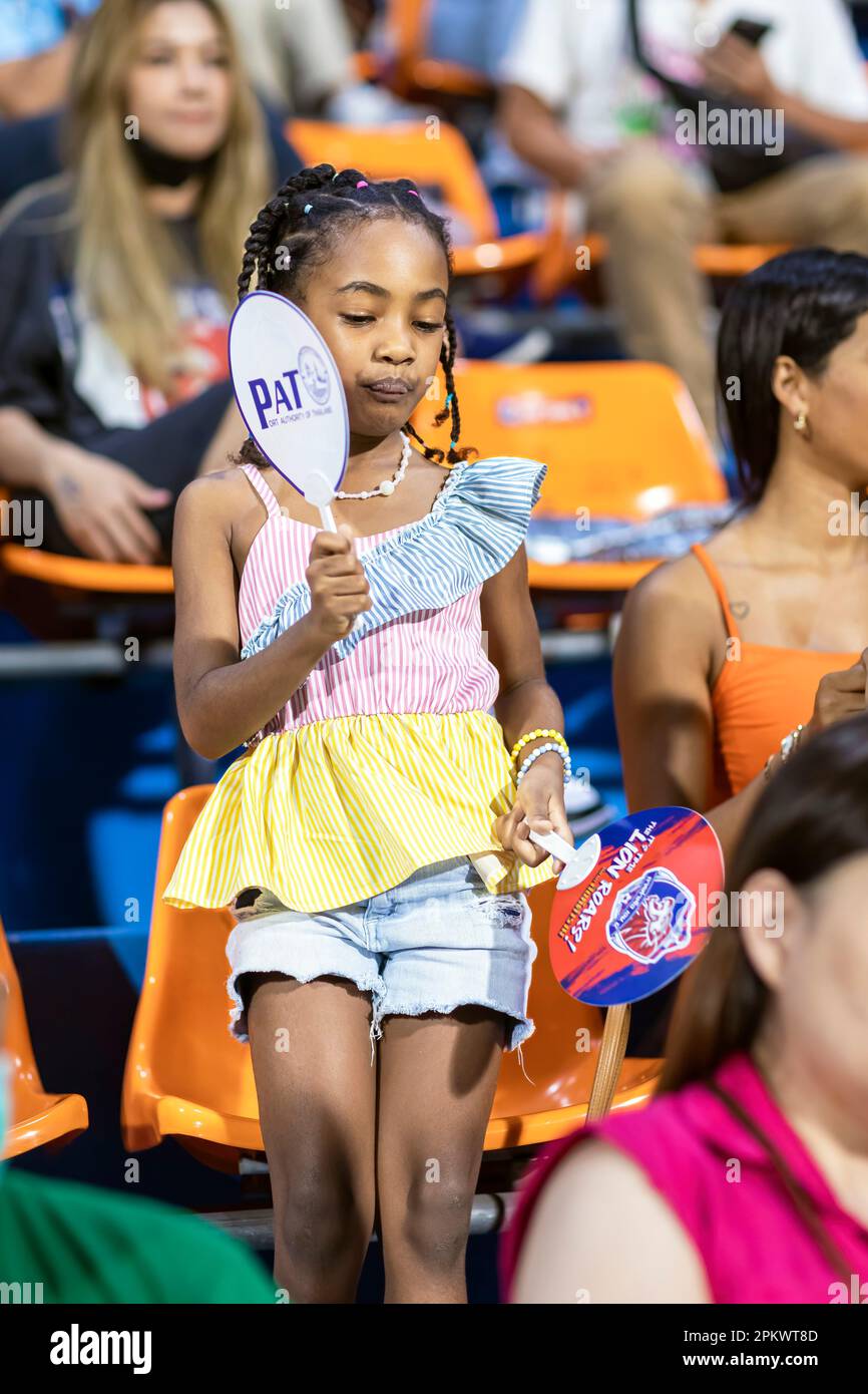 Port F.C. supporters and spectators at Thai football league match at ...