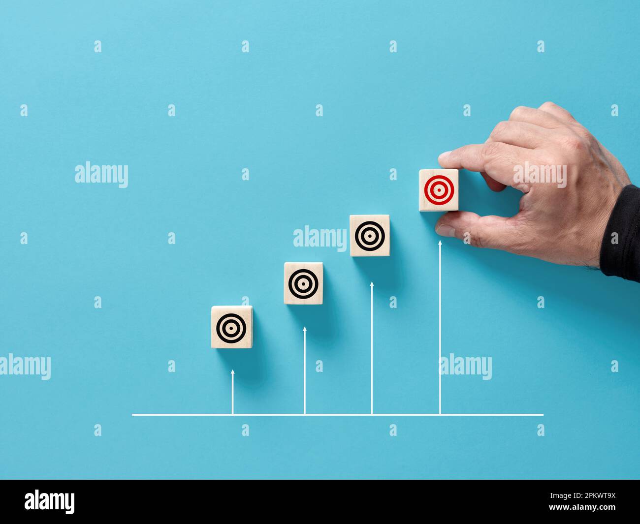 Goal setting or target advancement. Aspiring for higher objectives. To ...