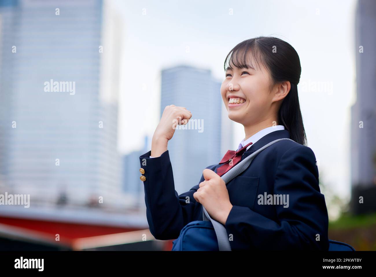 Japanese high school student wearing uniform Stock Photo - Alamy