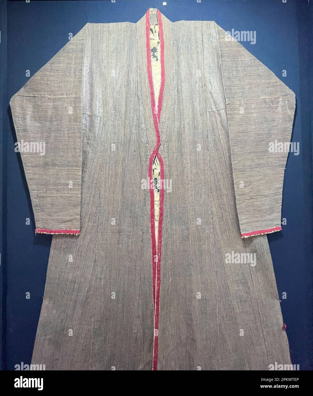 A traditional gray Chapan, Caftan, Robe. At the Savitsky State Museum ...
