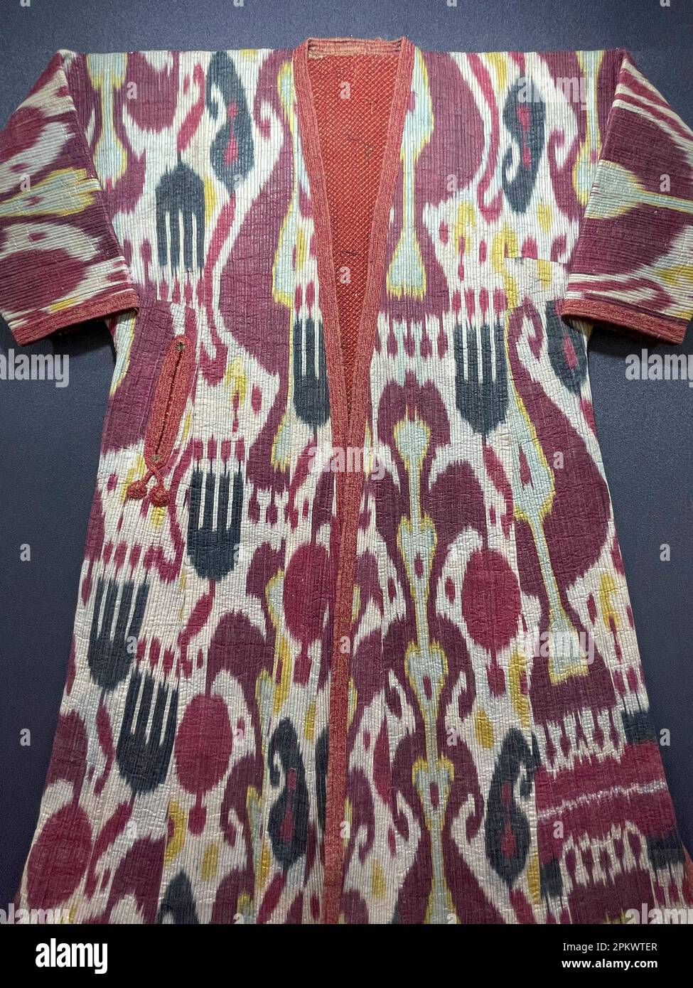 A traditional ikat Chapan, Caftan, Robe. At the Savitsky State Museum ...