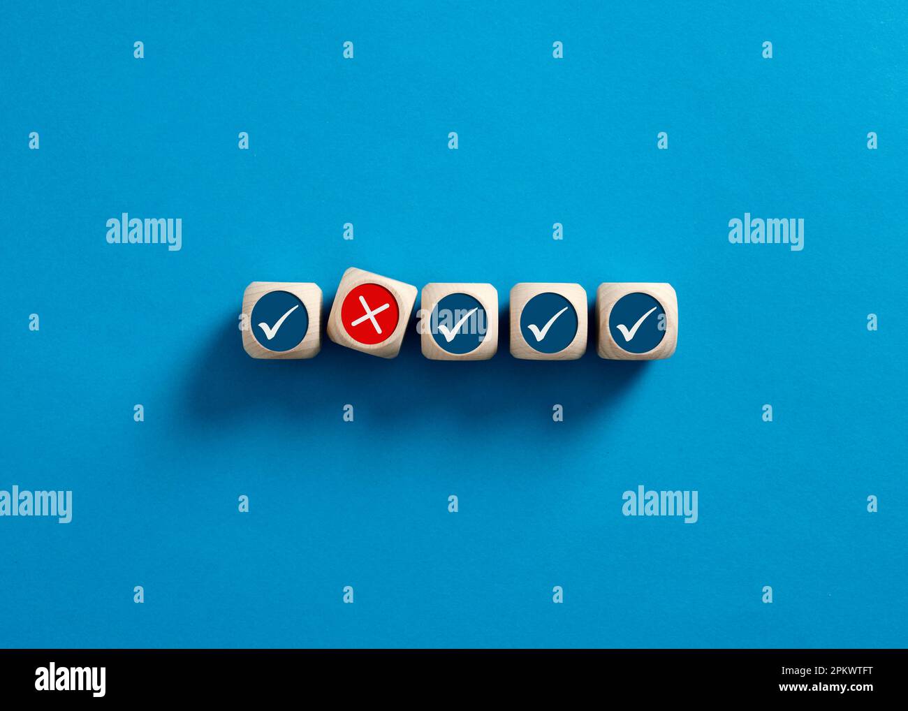 Right and wrong. Accept or reject. Approval and rejection. Voting yes ...