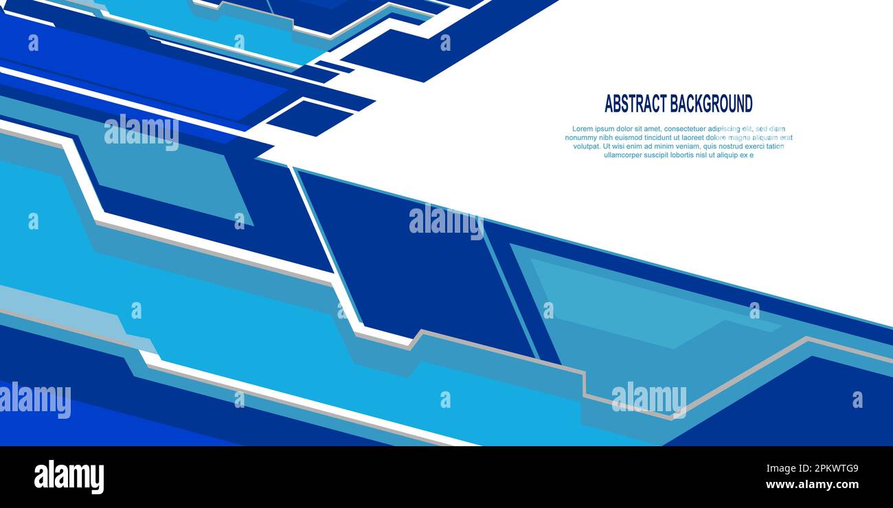 Blue futuristic on white background. banner background. Vector ...