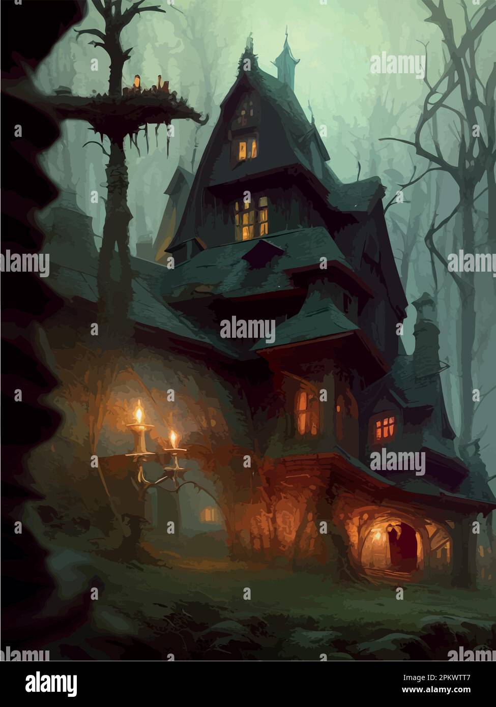 Building with deep windows Stock Vector Images - Alamy