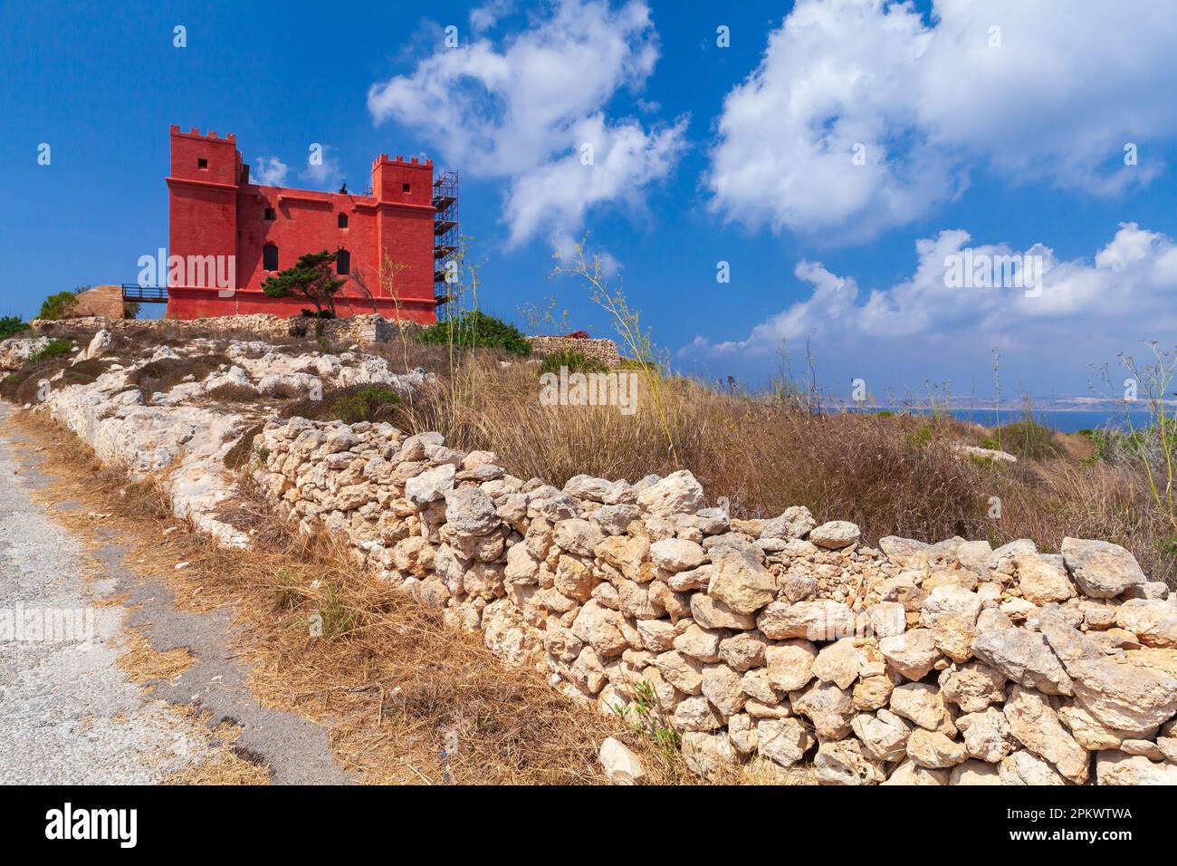 Landscape with the Saint Agathas Tower, also known as the Red Tower or ...
