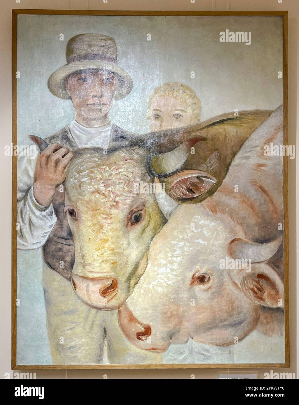 A painting by KN Redko, titled, Auvergne Peasants, 1933. At the ...