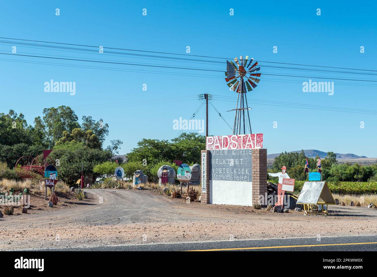 Keimoes, South Africa - Feb 28 2023: Entrance to the Akkerboom Farm ...