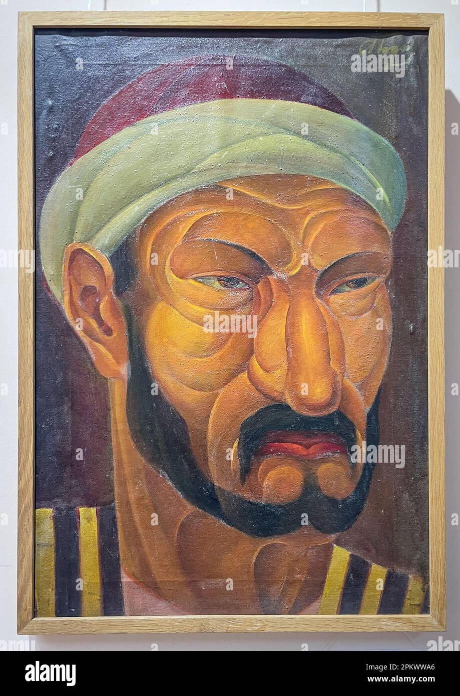 A painting by AF Podkovirov, titled, Head of Basmach. At the Savitsky ...