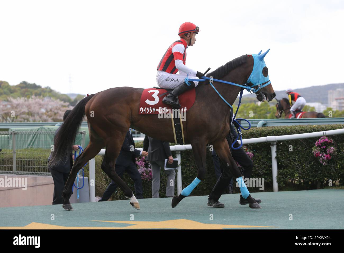 Hyogo, Japan. 8th Apr, 2023. Win Charlotte Yukito Ishikawa before the ...