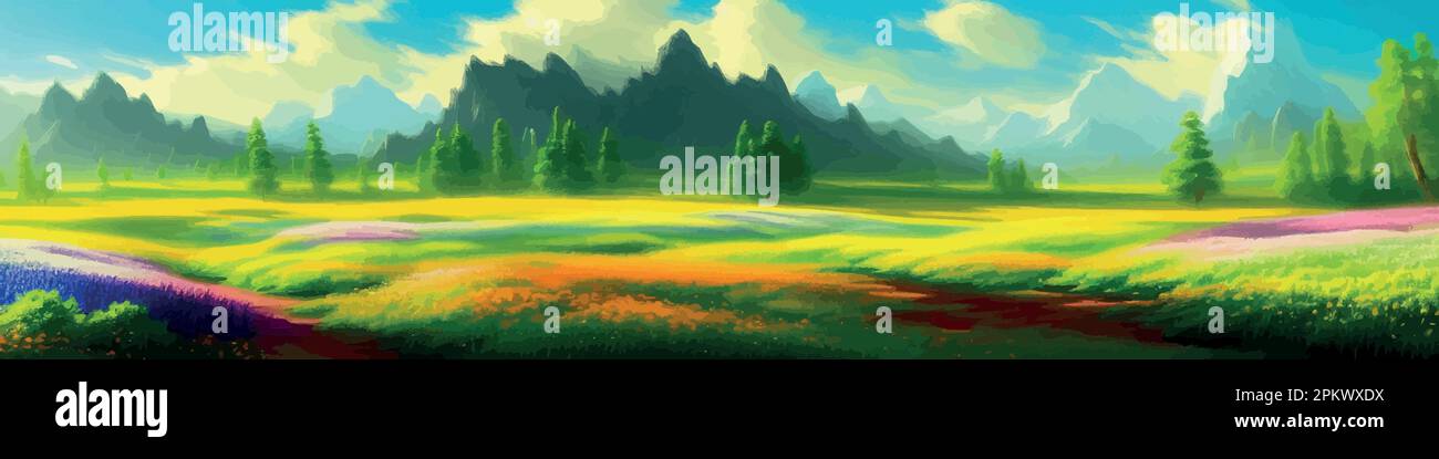 Village himalaya Stock Vector Images - Alamy