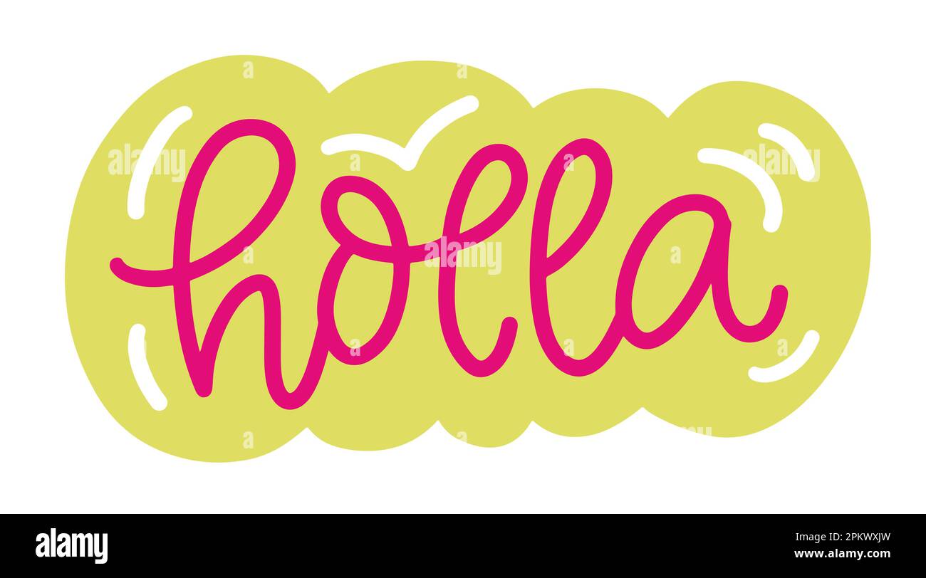 Hello handwritten lettering speech hi-res stock photography and images ...