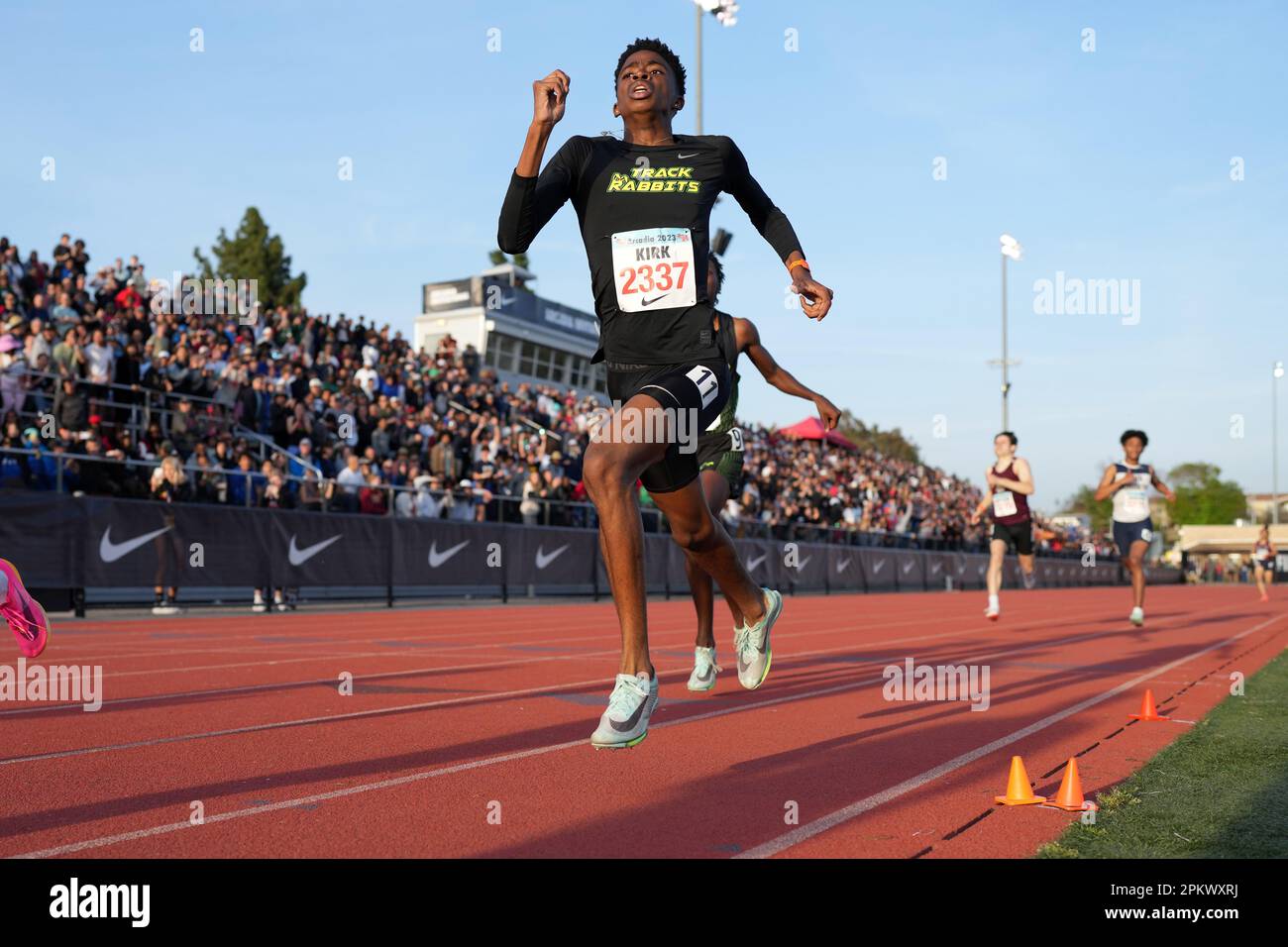 Lamarr kirk jr long beach poly places seventh 800m 1 hi-res stock ...