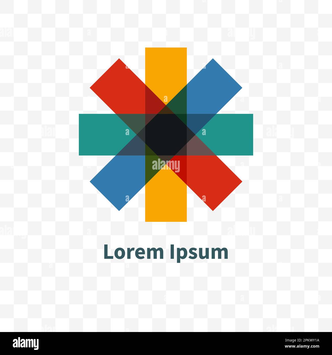 Cooperation logo, business icon, company identity. Unity, network ...