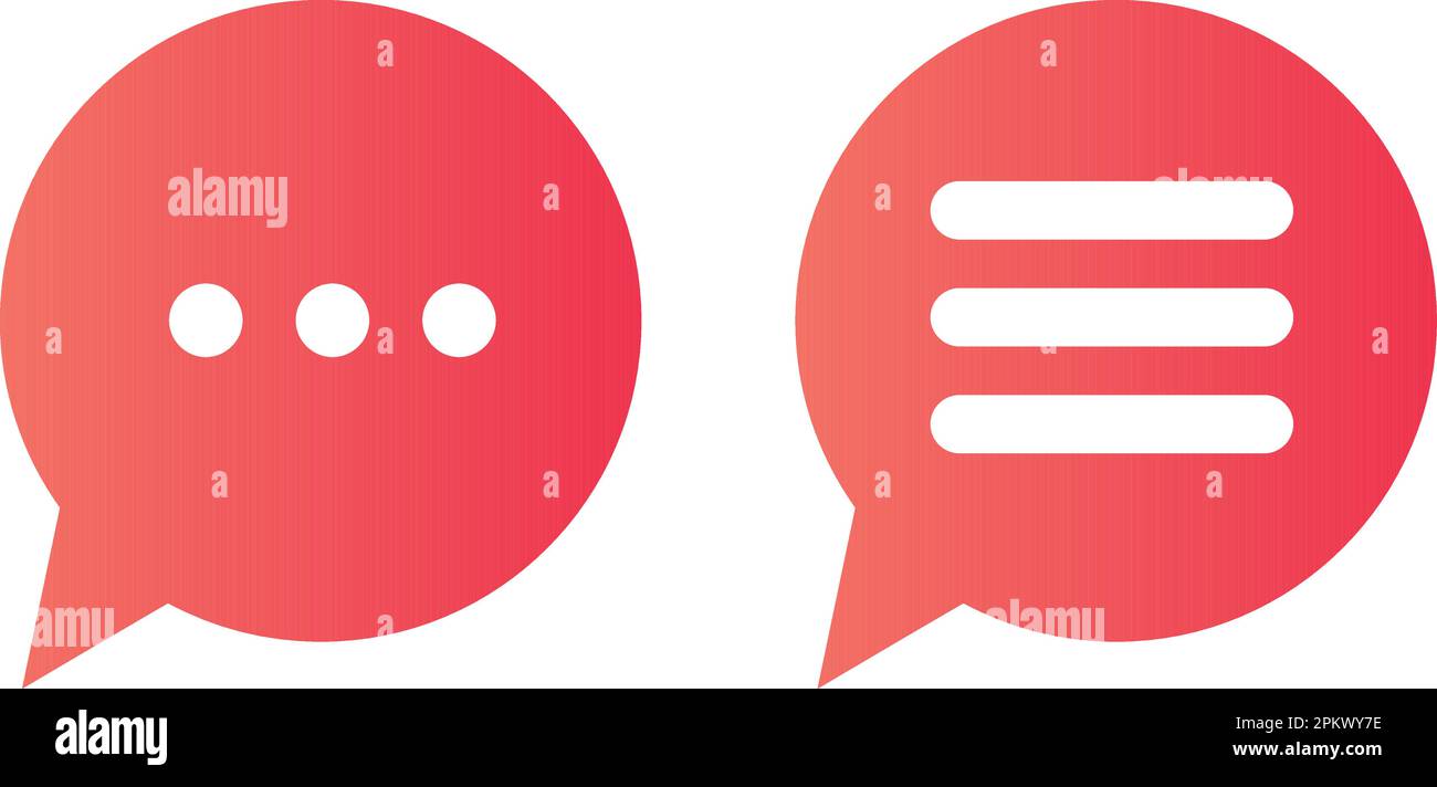 chat conversation red icon vector design Stock Vector Image & Art - Alamy