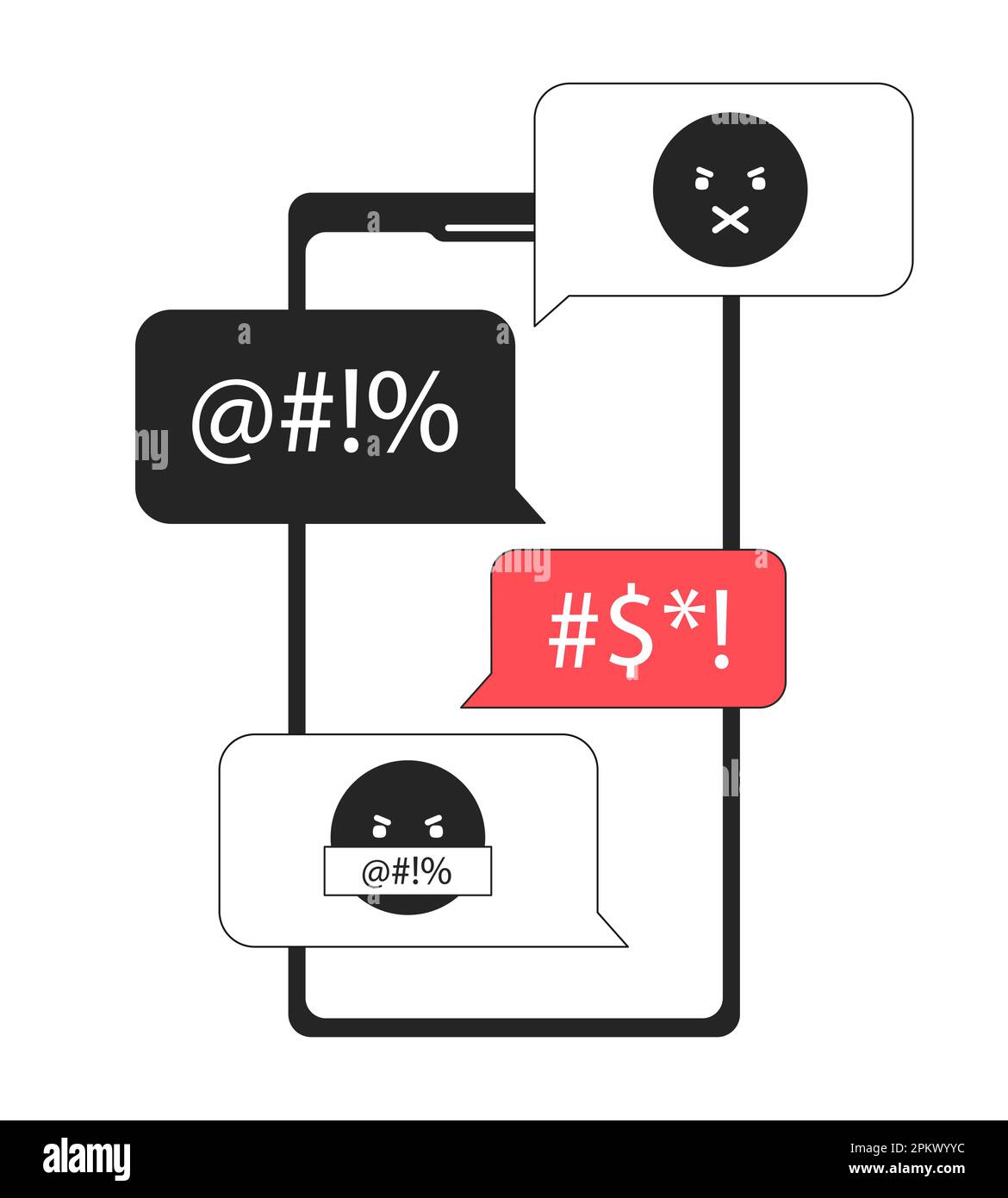 Cyberbullying image Stock Vector Images - Alamy