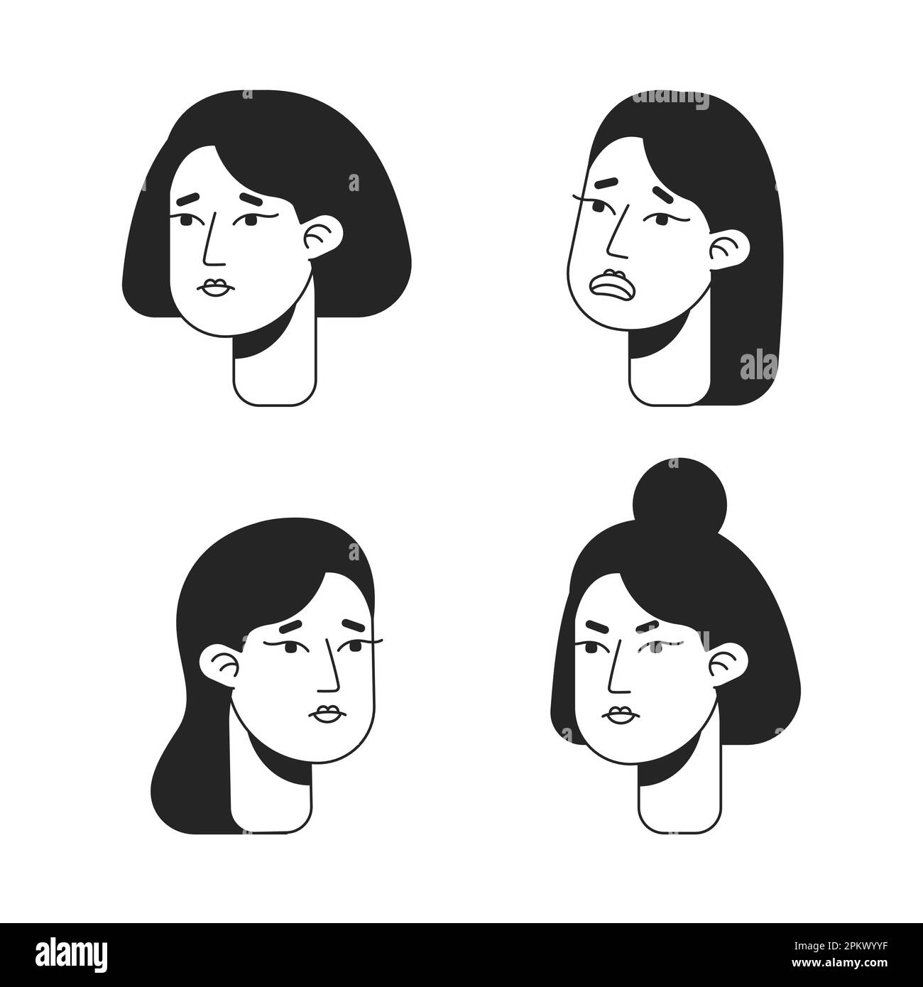 Disappointed faces Stock Vector Images - Alamy