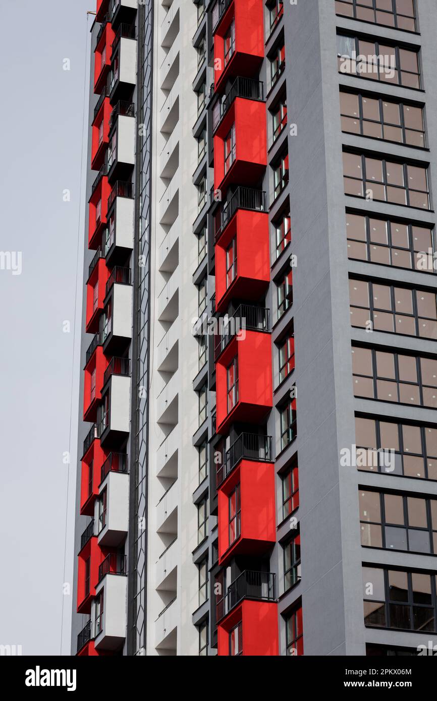 Modern elements in contemporary architecture. New residential buildings ...