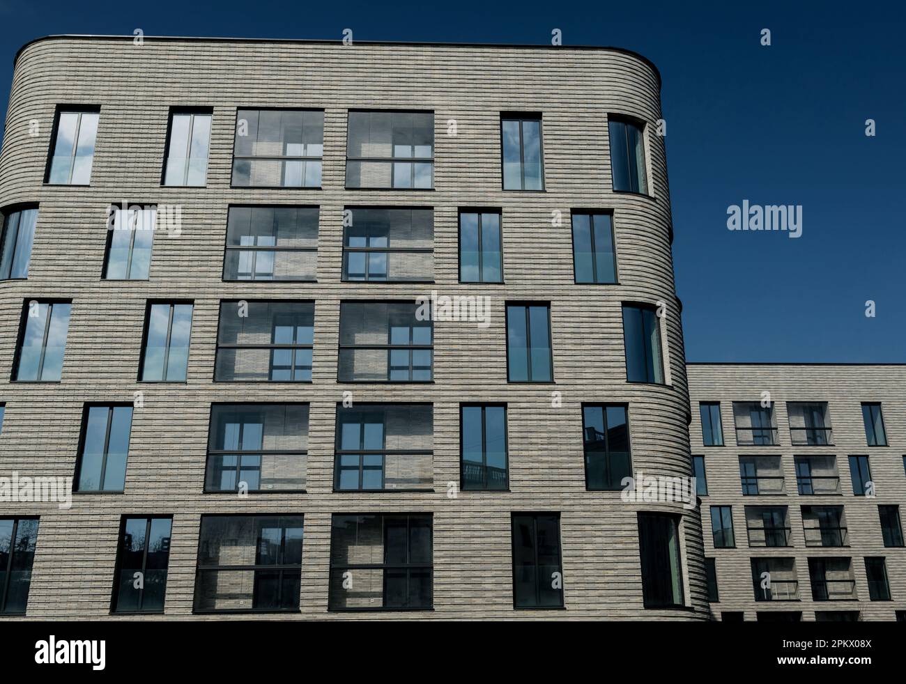 Residental Building on sky background. Modern Luxury Apartment Building ...