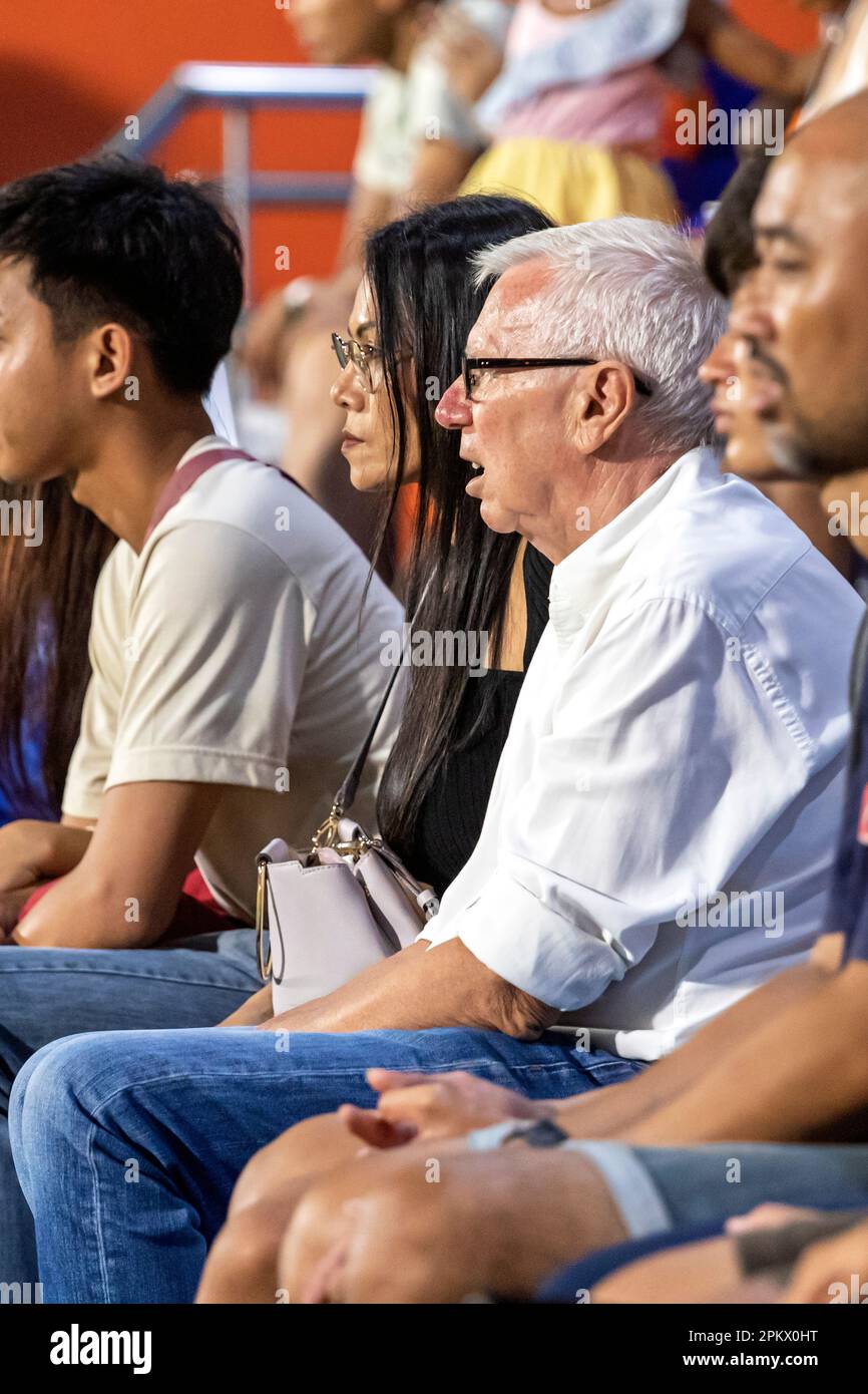 Port F.C. supporters and spectators at Thai football league match at ...
