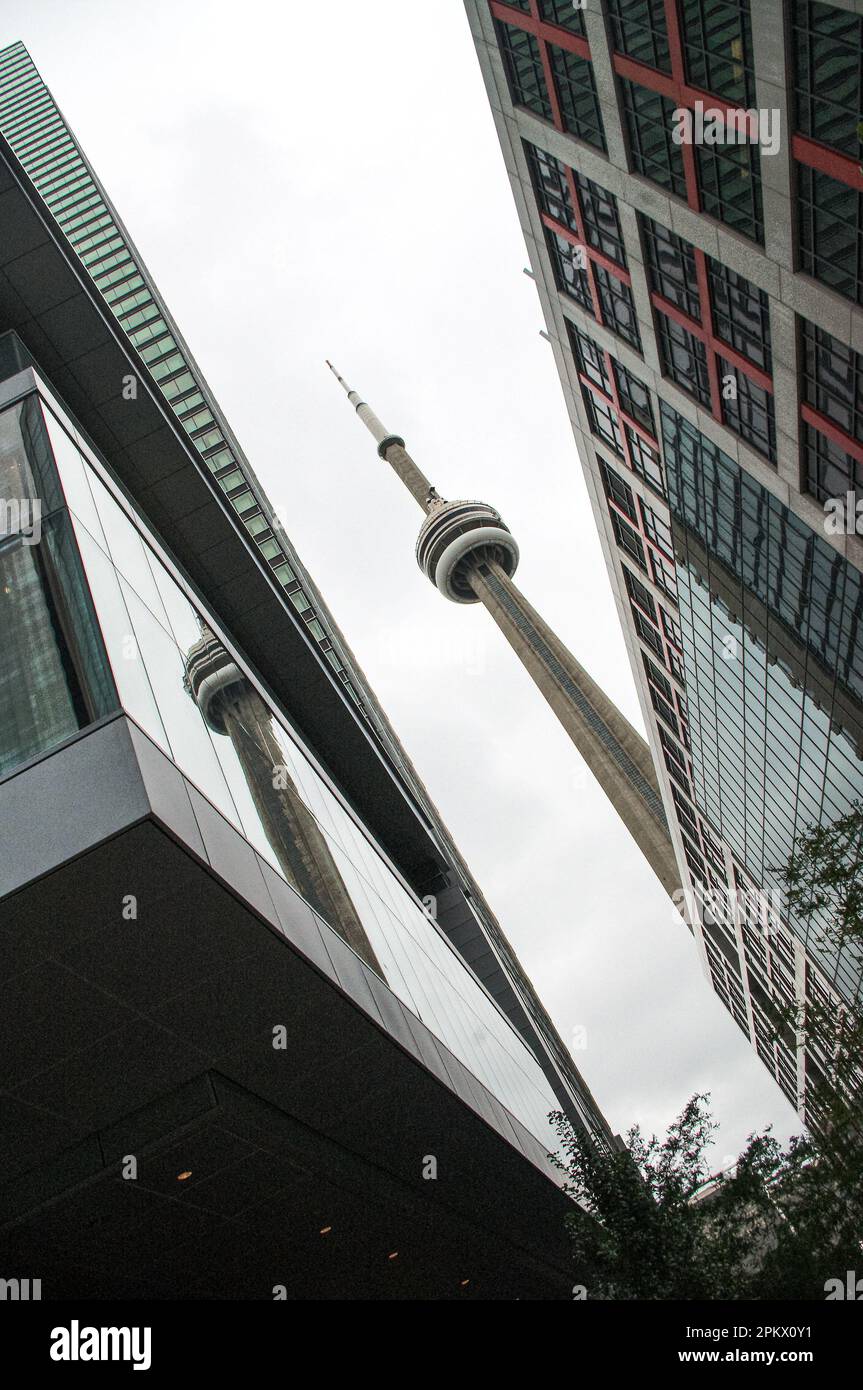 CN Tower in Toronto Downtown. Ontario, Canada Stock Photo - Alamy