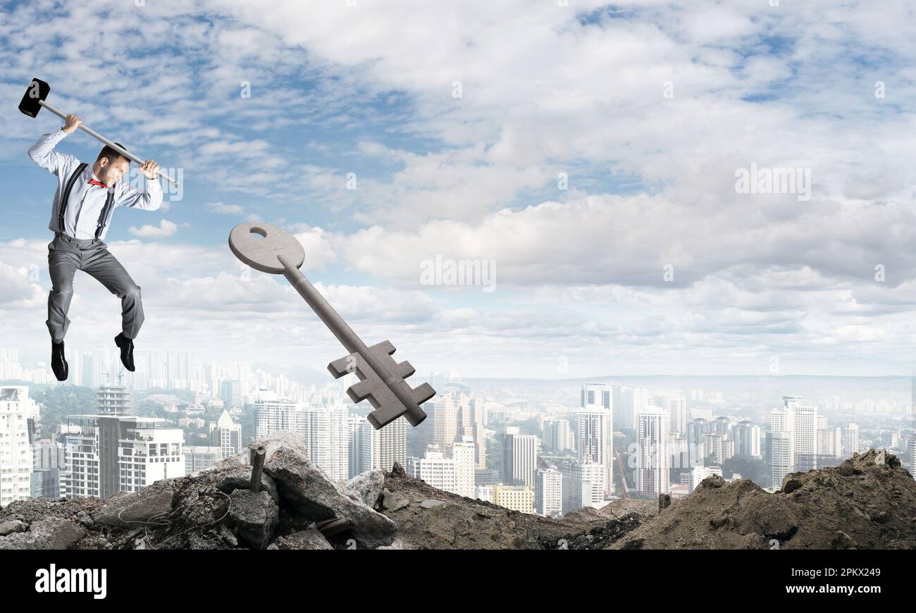 Concept of crashing safety borders Stock Photo - Alamy