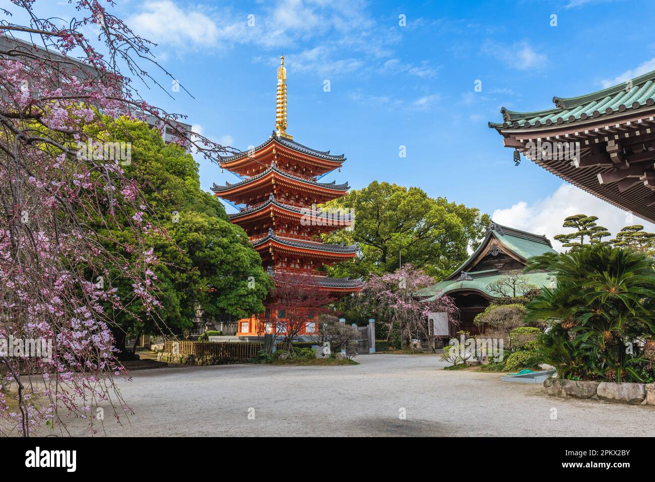 Tochoji, a Shingon temple in Hakata, Fukuoka, Japan Stock Photo - Alamy
