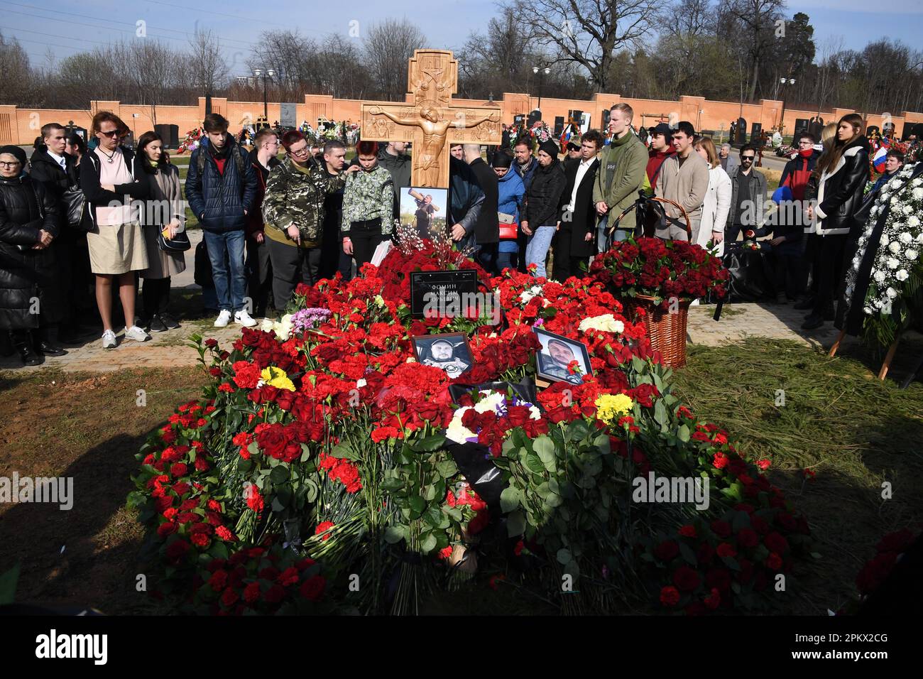 'Moscow. The grave of military correspondent Vladlen Tatarsky (Maxim ...