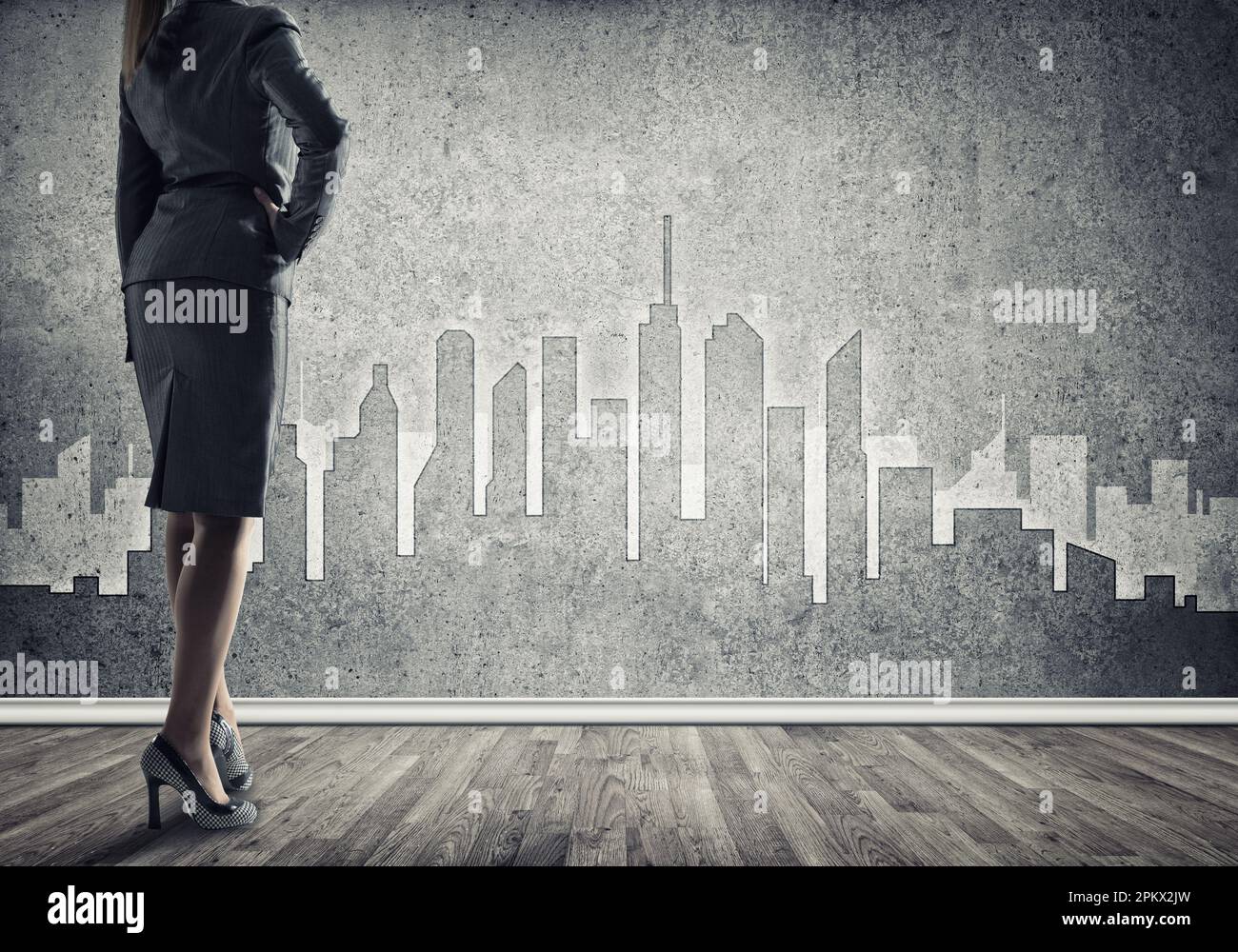 Architectural design on wall Stock Photo - Alamy