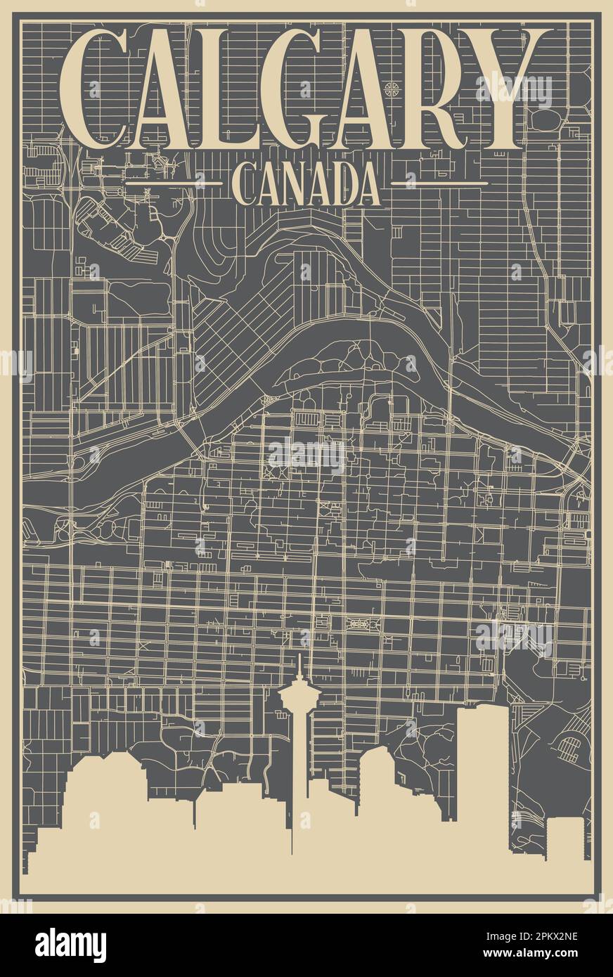 Calgary canada Stock Vector Images - Alamy