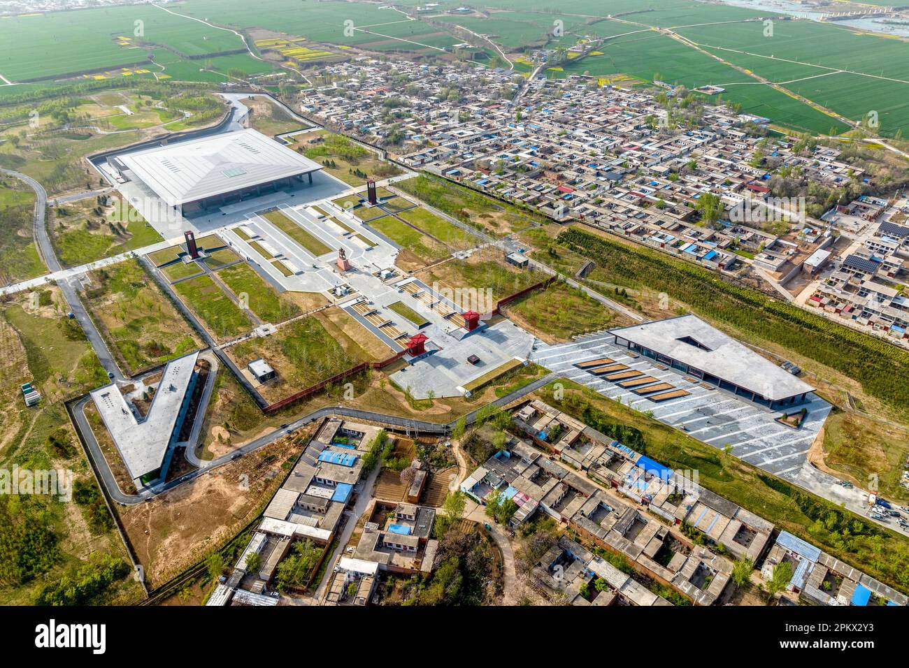 ANYANG, CHINA - APRIL 9, 2023 - Aerial photo shows the soon-to-be ...