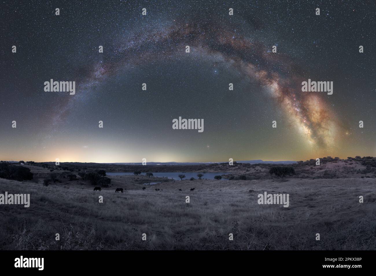 Andromeda galaxy and milky way hi-res stock photography and images - Alamy