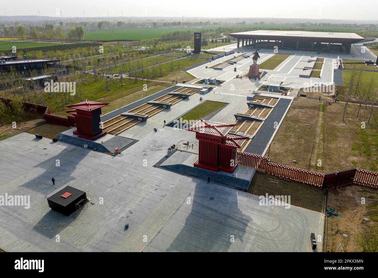 ANYANG, CHINA - APRIL 9, 2023 - Aerial photo shows the soon-to-be ...