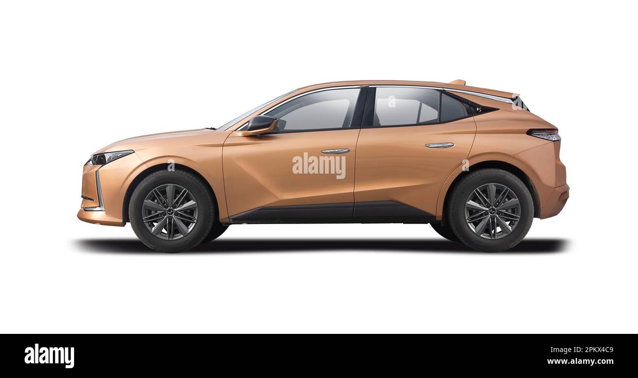 DS4 car, side view isolated on white background Stock Photo - Alamy