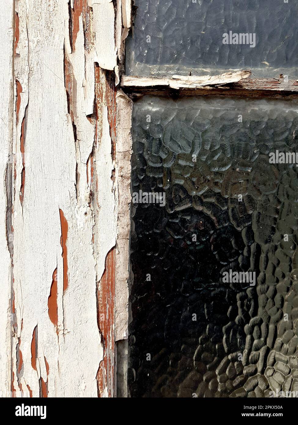 Weathered old window frame with dirty glass Stock Photo - Alamy