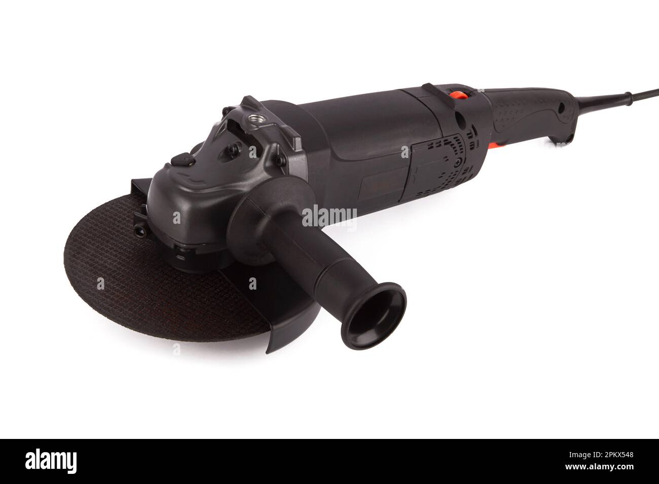 Angle grinder tool isolated on a white background Stock Photo - Alamy